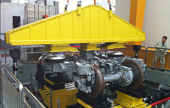 MTS Rail Bogie & Car Characterization, Vibration and Fatigue System