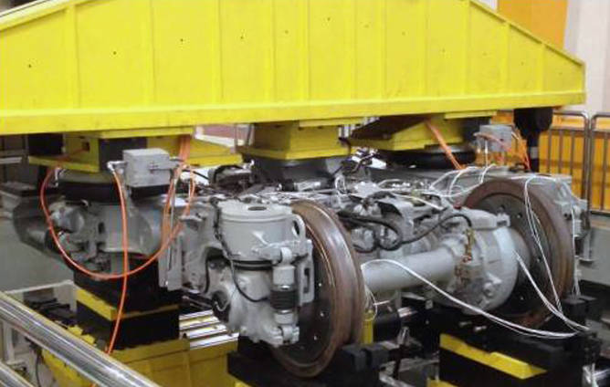 MTS Rail Bogie & Car Characterization, Vibration and Fatigue System