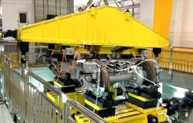 MTS Rail Bogie & Car Characterization, Vibration and Fatigue System